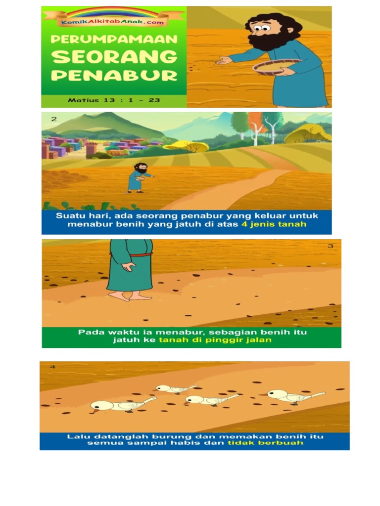 Cerita Alkitab Perumpamaan Seorang Penabur | PDF