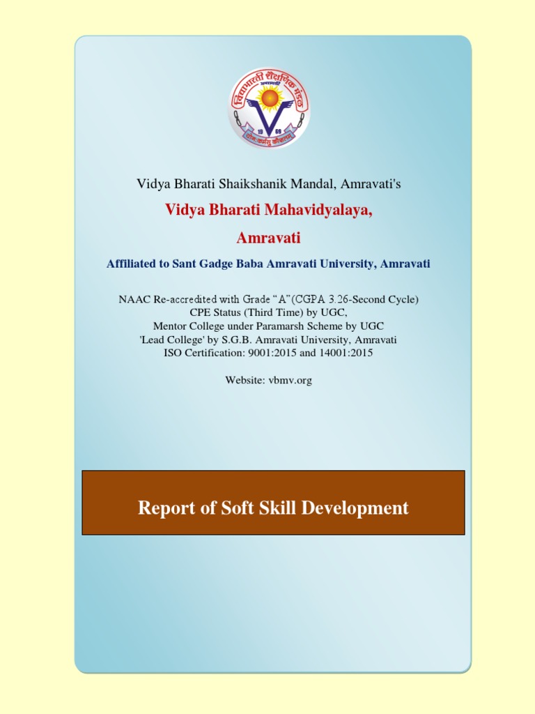 Soft Skills Development Report Amravati | PDF | Communication | Skill
