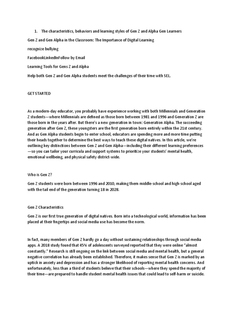 Genz and Alpha Gen | PDF