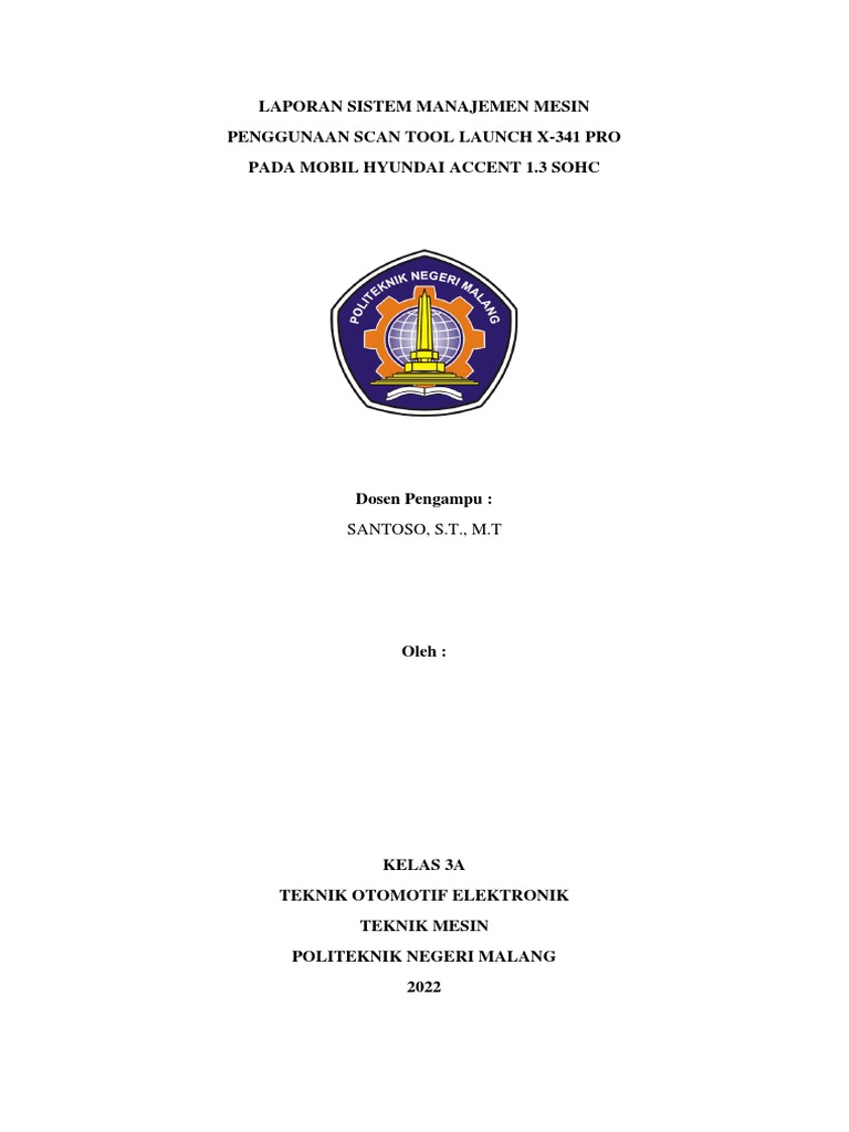 Laporan Penggunaan ScanTool | PDF