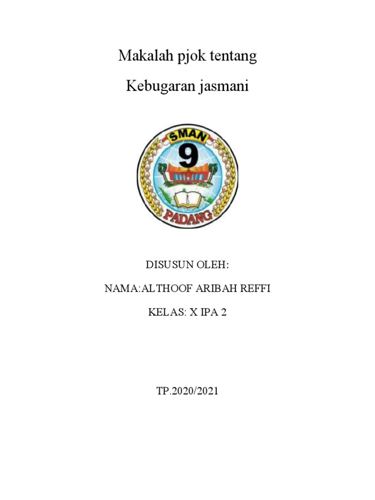 Makalah Pjok Tentang Kebugaran Jasmani | PDF