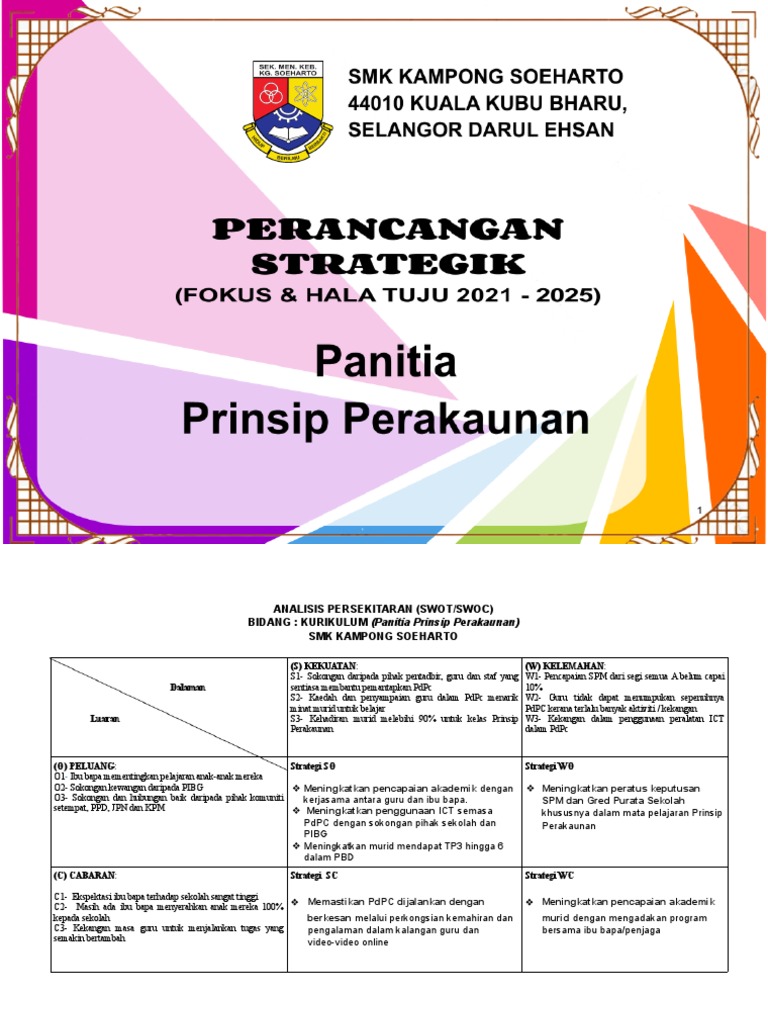 Pso Prinsip Akaun 2021-2025 | PDF