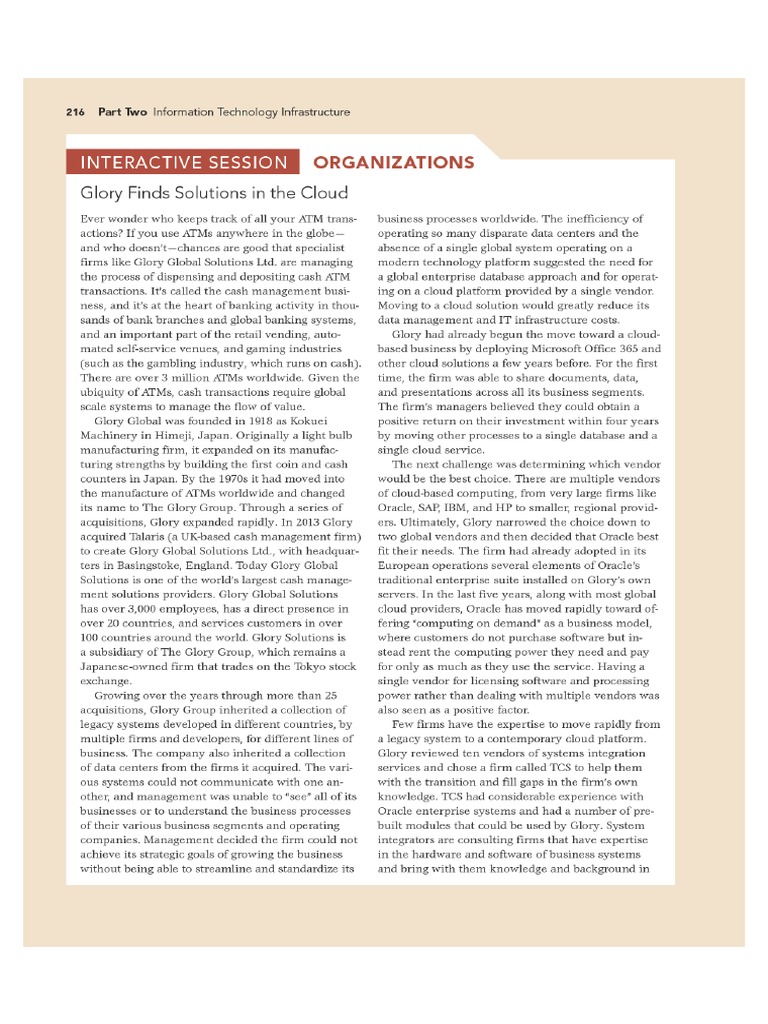 Glory Finds Solutions in The Cloud | PDF