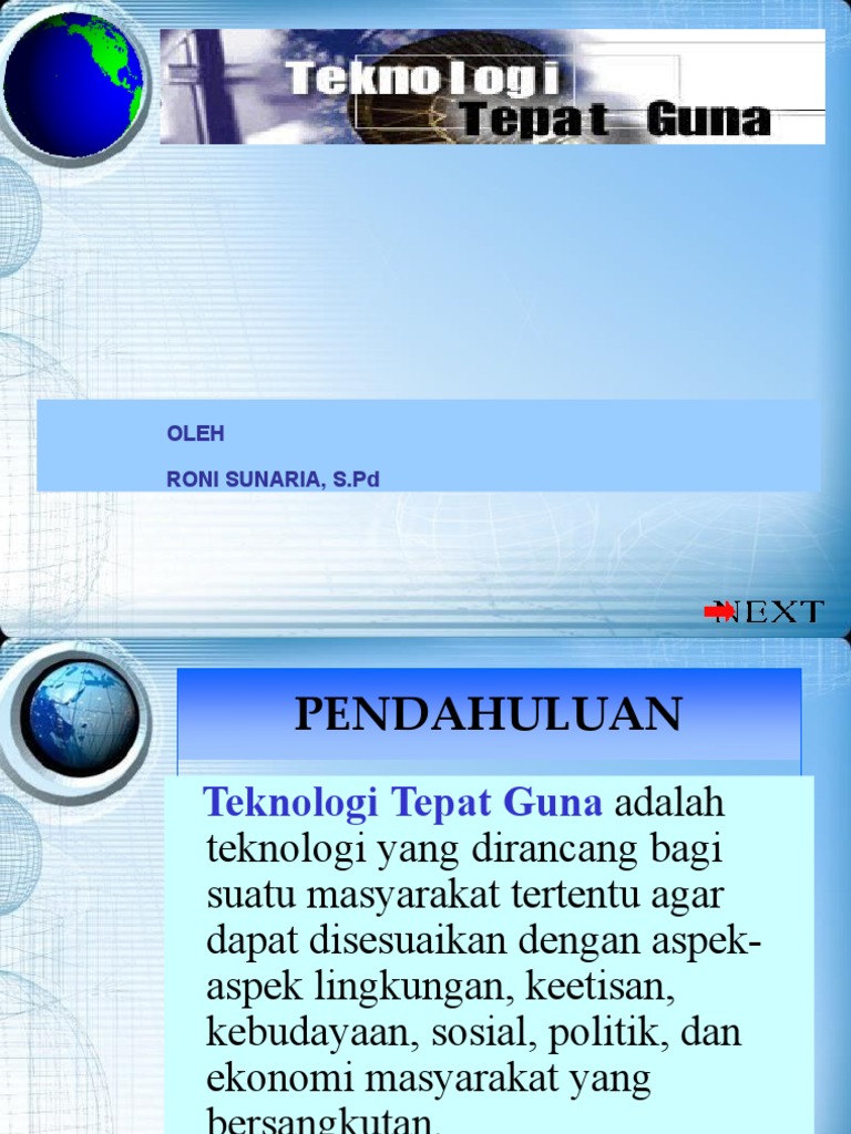 Teknologi Tepat Guna | PDF
