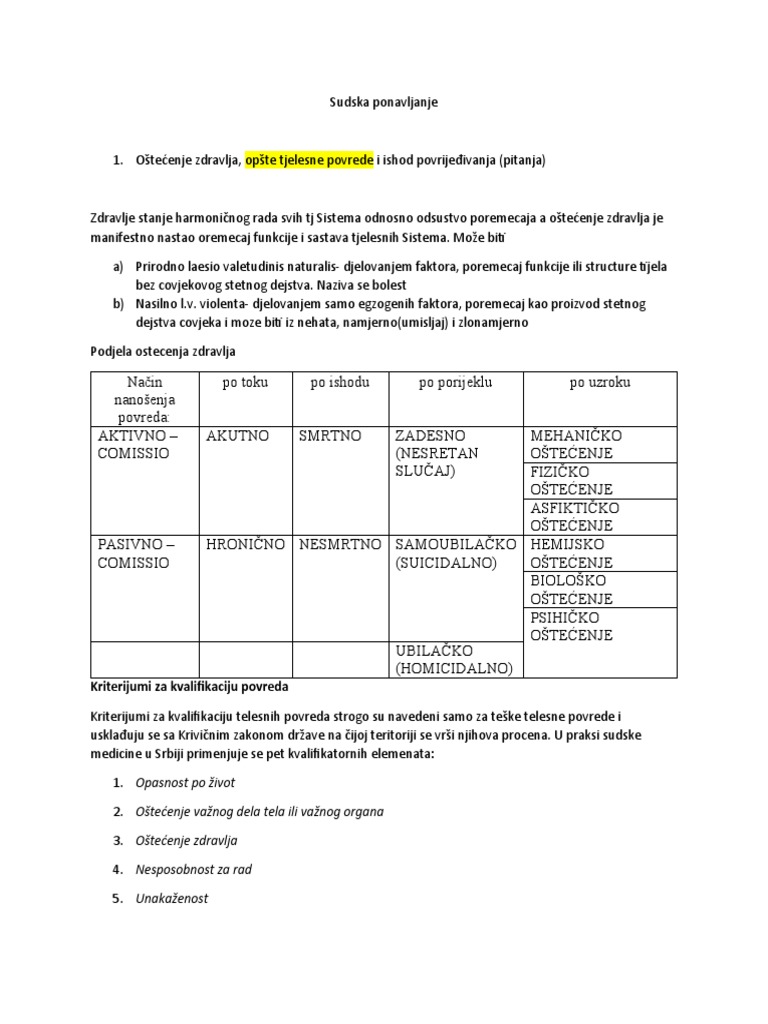 Sudska Ponavljanje | PDF