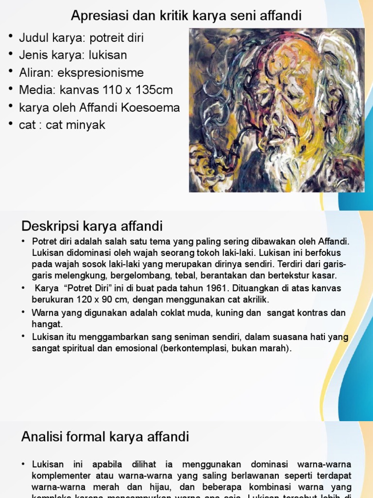 Apresiasi Dan Kritik Karya Seni Affandi | PDF