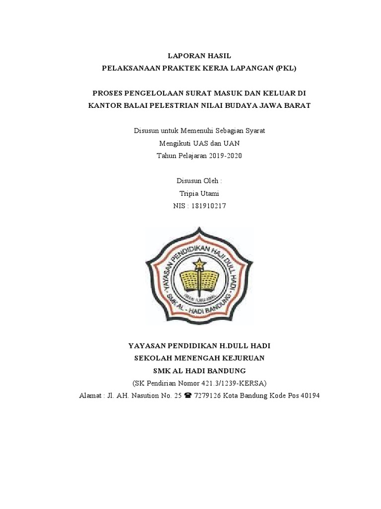 Laporan PKL Fauzan | PDF | Karier & Perkembangan | Bisnis