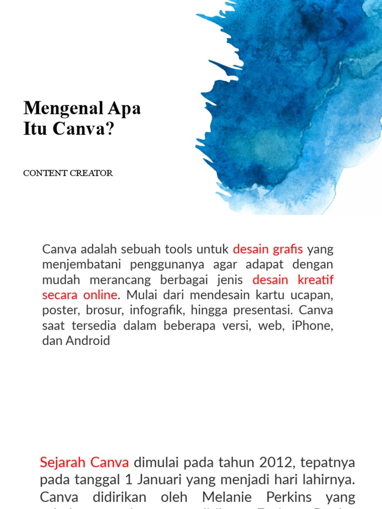 Mengenal Apa Itu Canva | PDF