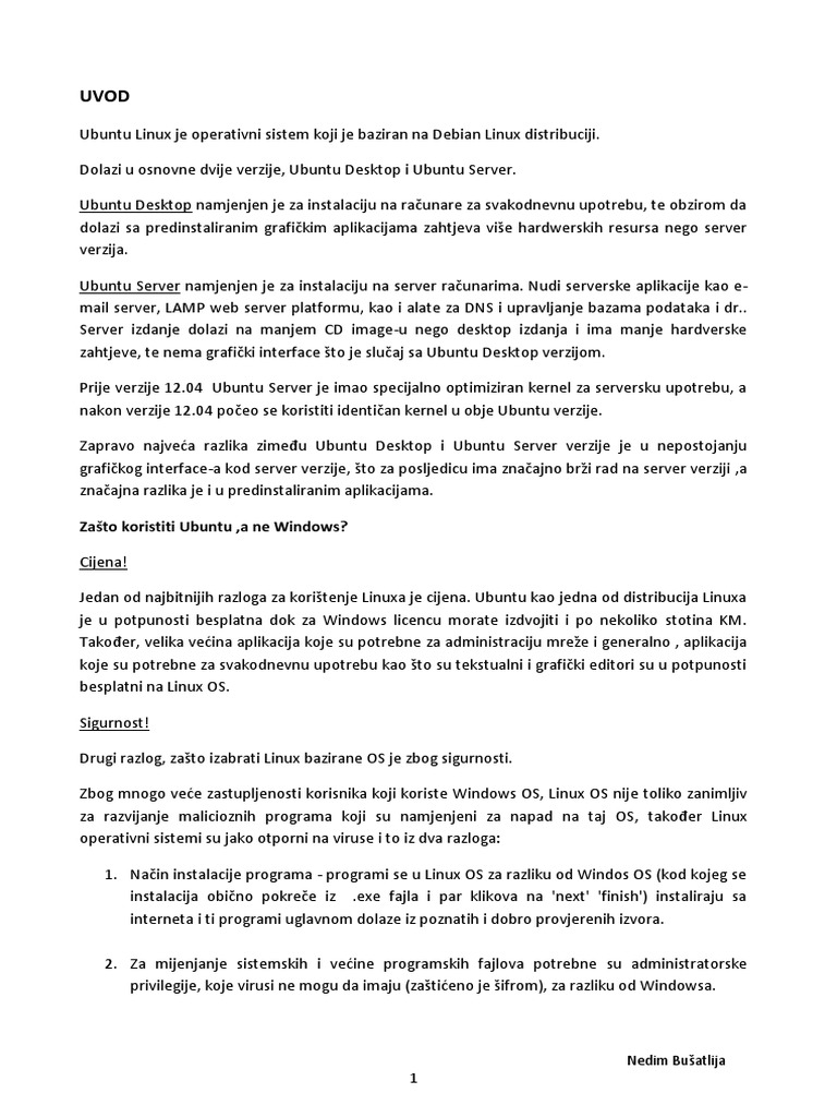 Ubuntu MREZE - Skripta | PDF