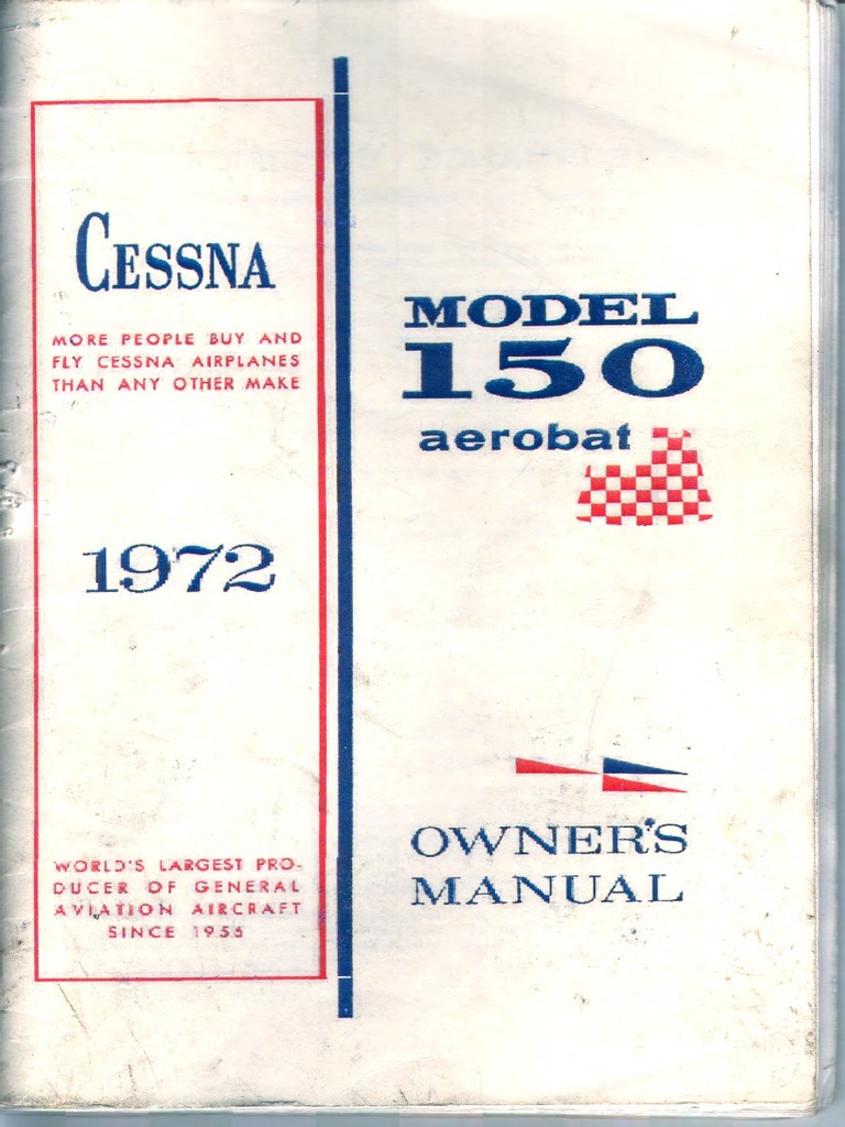 cessna.A150L.aerobat - POH EN 1972 | PDF