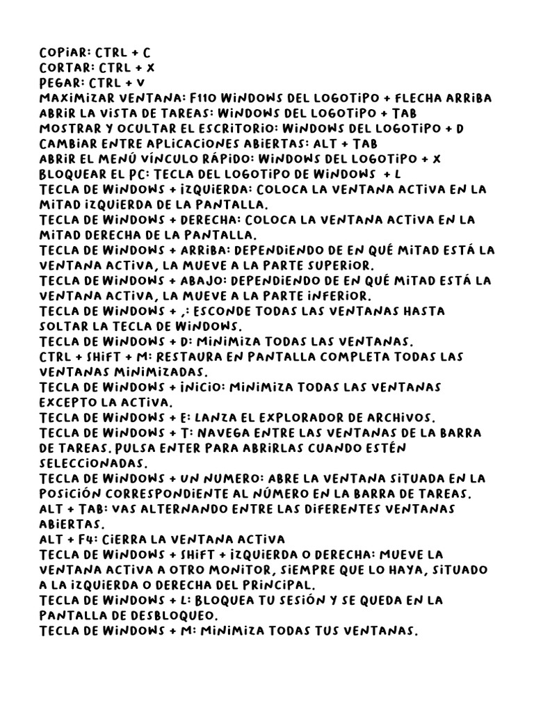 Atajos de Windows | PDF