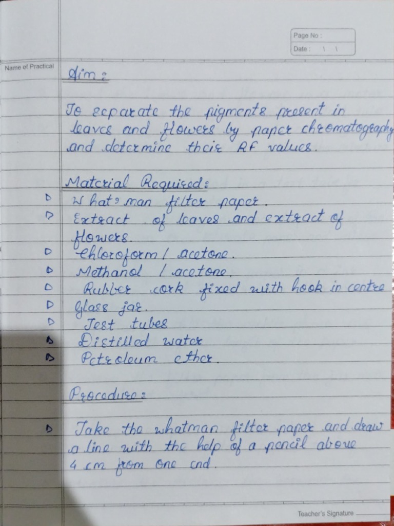Chemistry Practical Part 1 | PDF