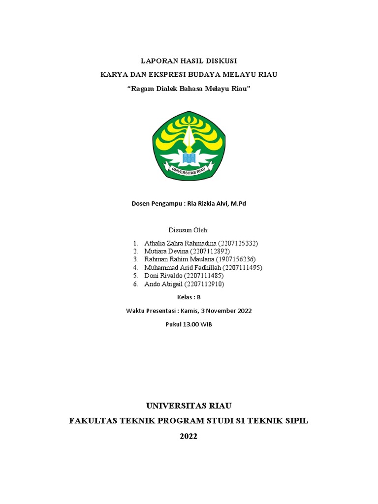 Laporan Hasil Diskusi | PDF