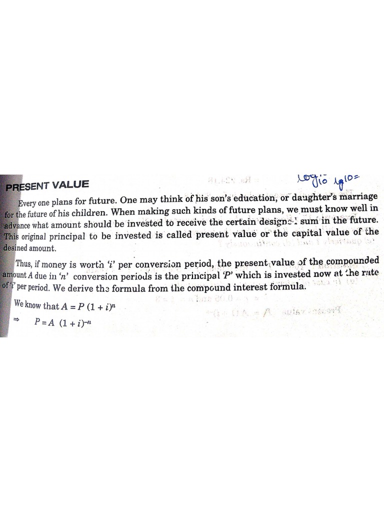 Present Value & Varying Interest Rates | PDF