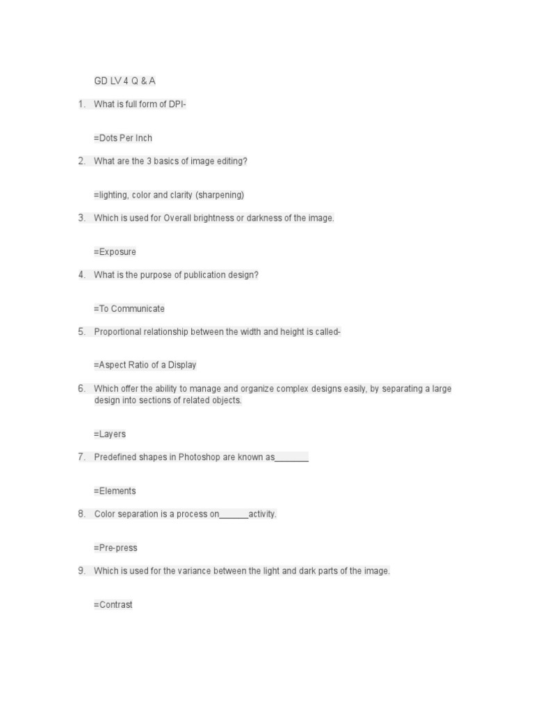 NTVQF Graphic Design Level 4 Written Question Sample | PDF | Graphic Design | Design