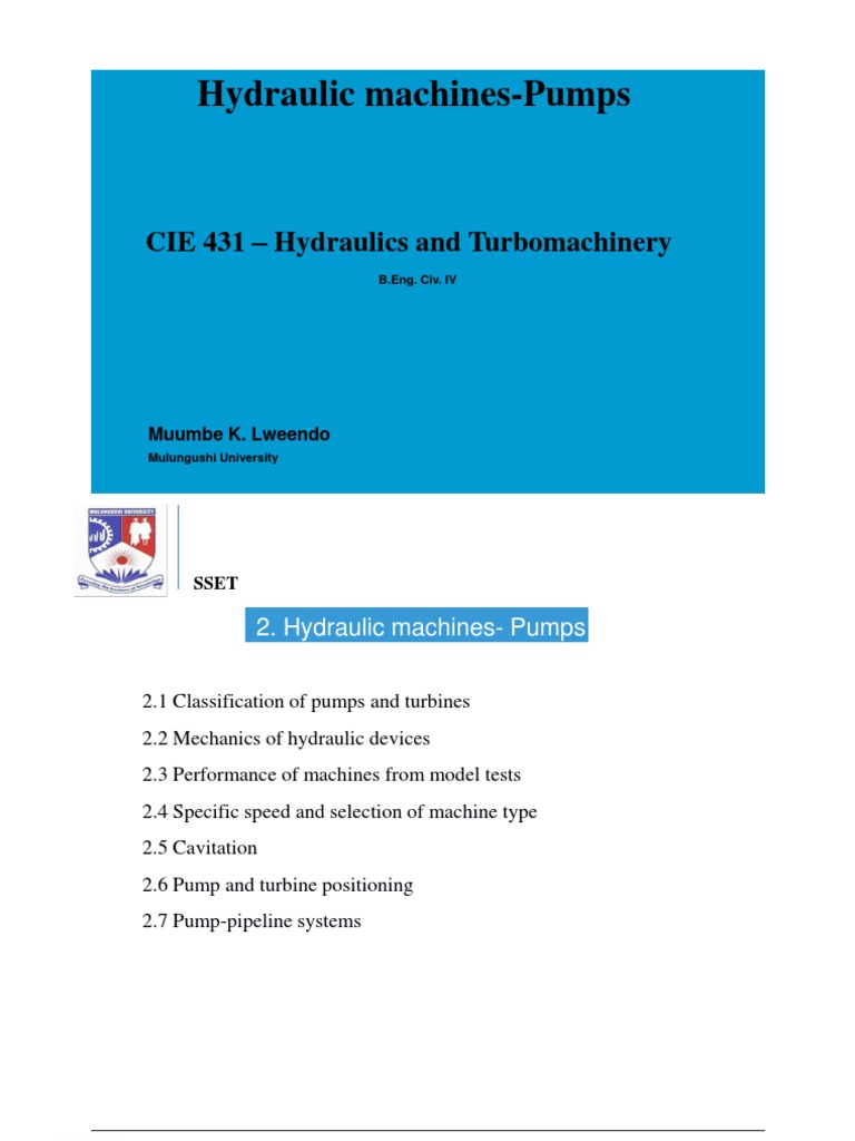 2a Hydraulic Machines Pumps | PDF