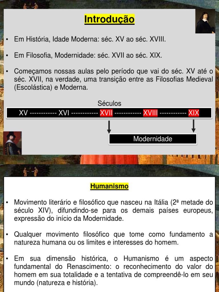 Aulão Sobre Modernidade 2os Anos | PDF | Science | Nicolau Maquiavel