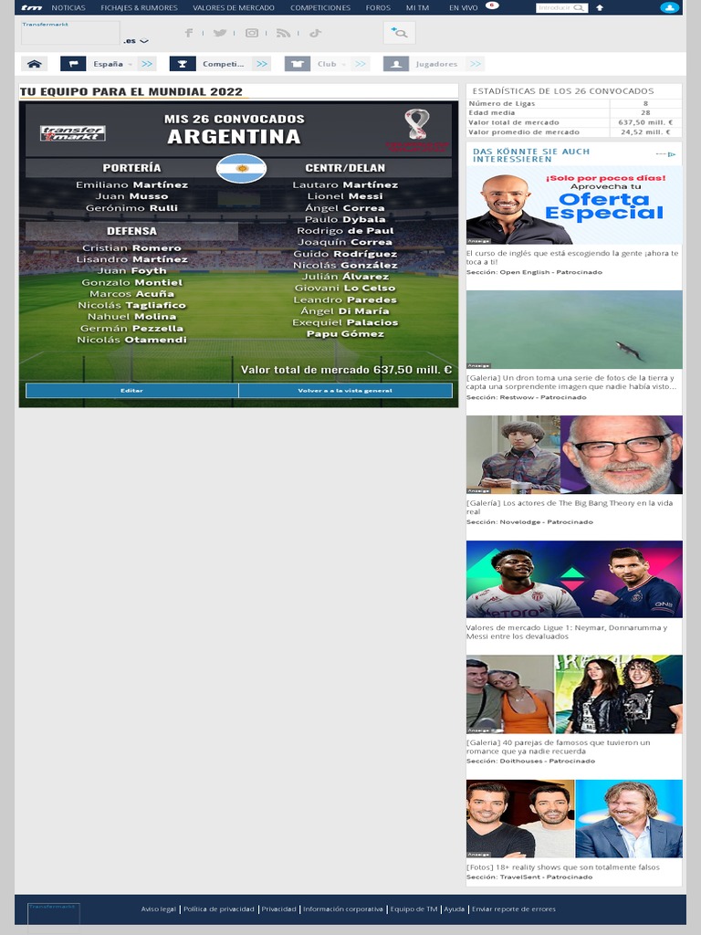 Transfermarkt - View Userkader Transfermarkt | PDF
