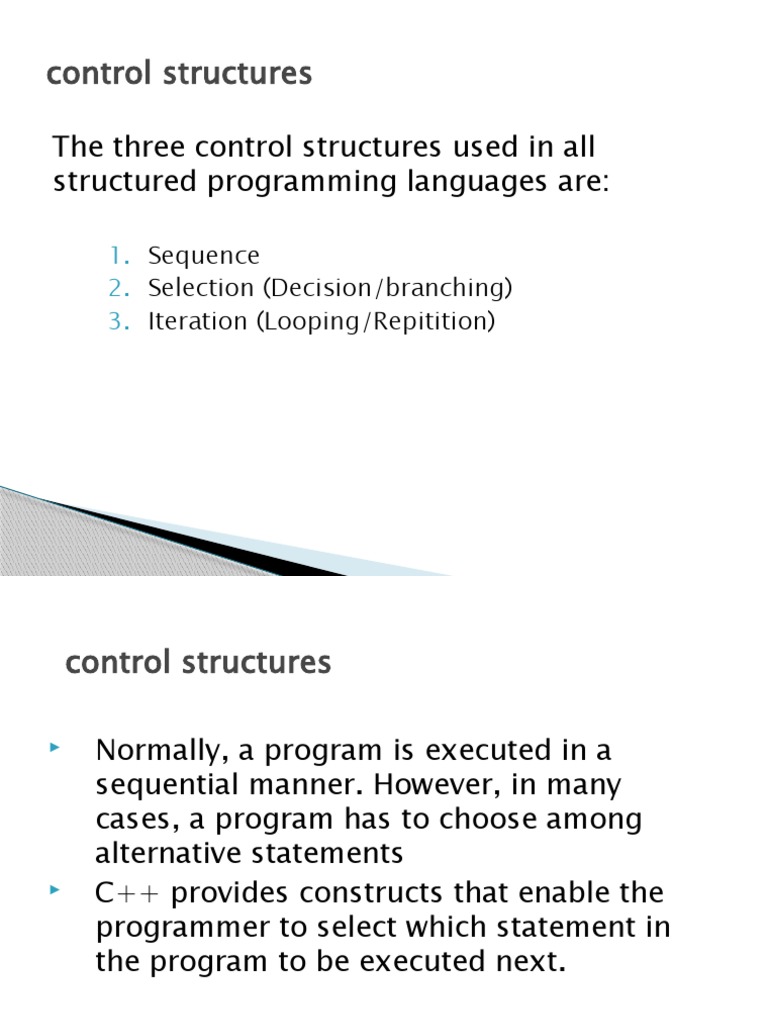 Lecture2 Control Structures-1 | PDF | Control Flow | Software Development