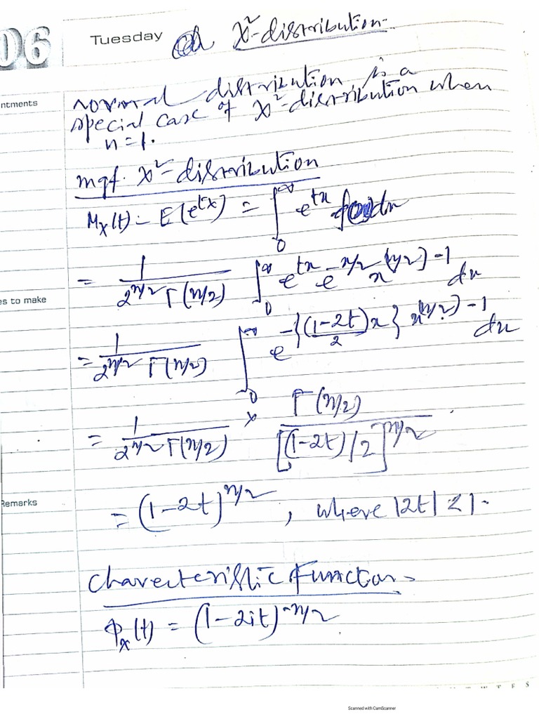 Chai Square Distribution | PDF