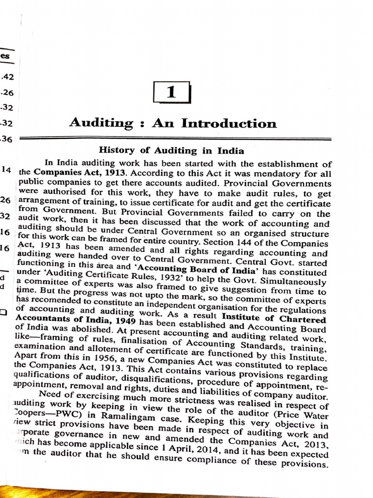 Auditing in India: A History of Harmonization Efforts and the ...