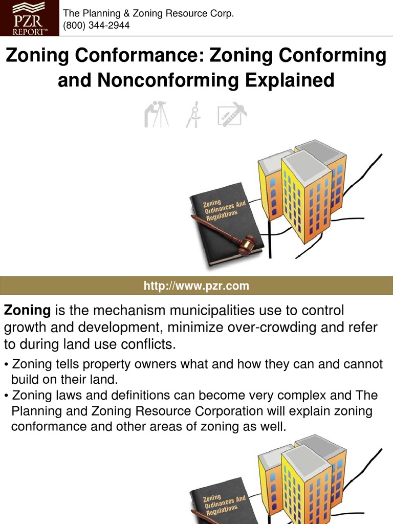 Zoning Conformance - Zoning Conforming and Nonconforming Explained | PDF