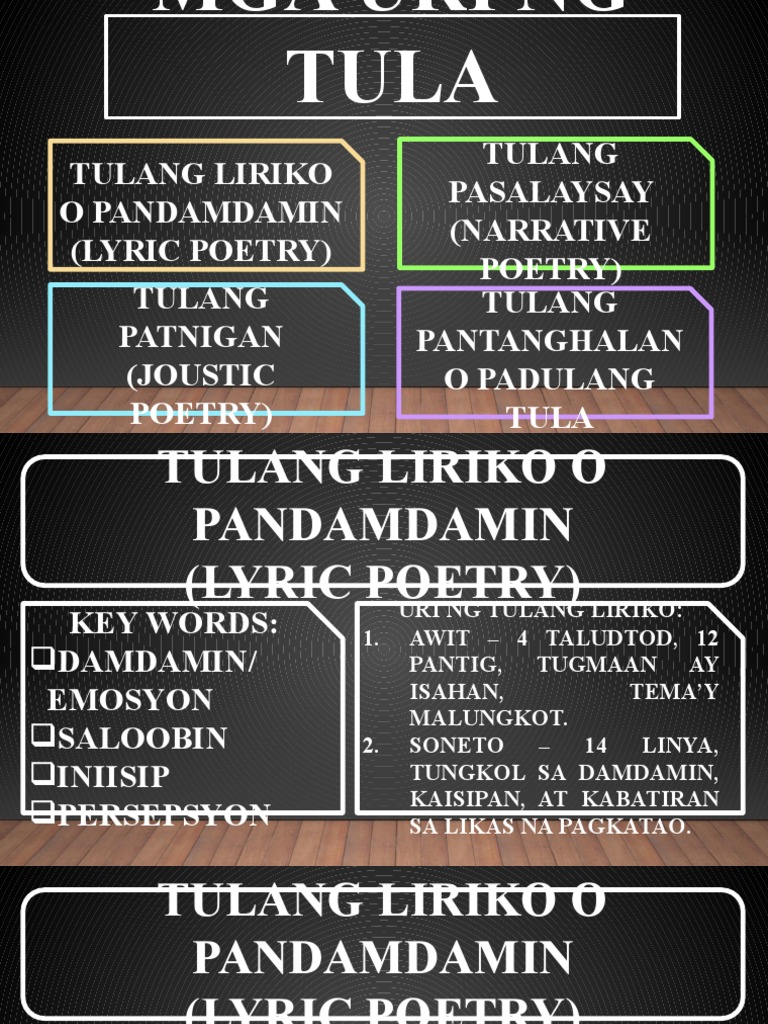 Mga Uri NG Tula | PDF