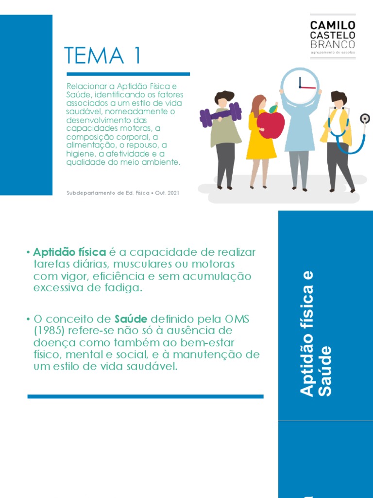 10ano - Tema 1 - Ef | PDF | Flexibilidade (anatomia) | Músculo esquelético