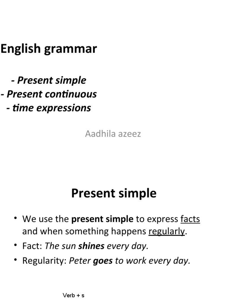 Basics 01 - Present Simple & Continuous | PDF | Human Communication | Linguistic Typology