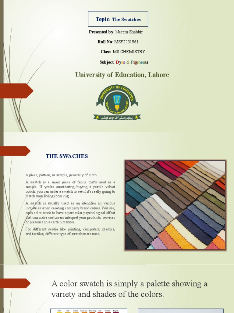 Understanding Plastic Swatches | PDF | Art
