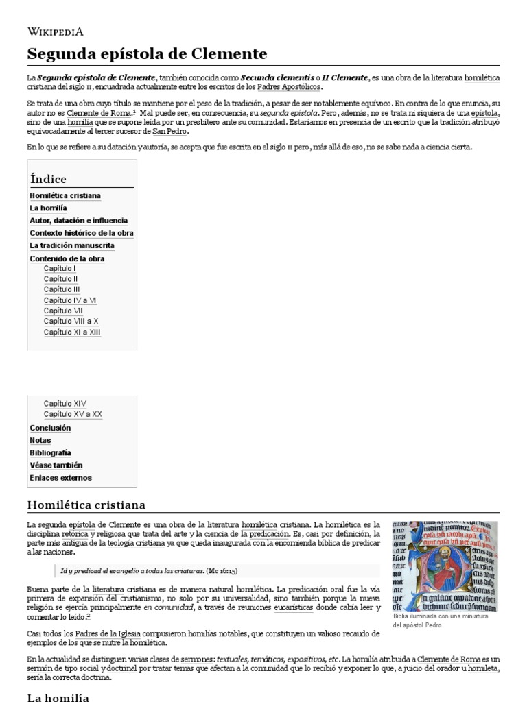 Segunda Epístola de Clemente | PDF