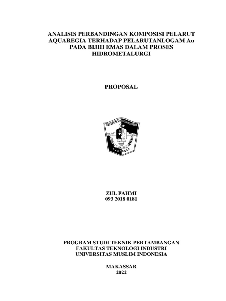 Proposal Zul Fahmi-3 | PDF