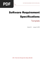FSD Template 1 | PDF | Specification (Technical Standard) | Usability