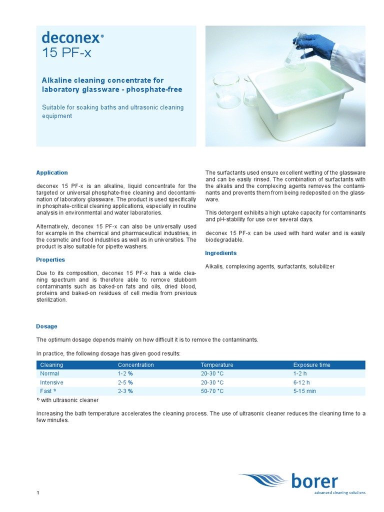Deconex 15 PF-X en | PDF