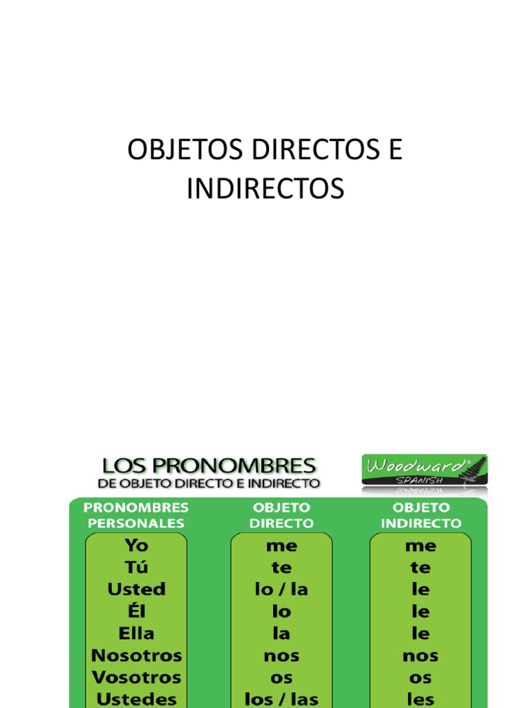 Objetos Directos e Indirectos | PDF | Objeto (gramática) | Verbo