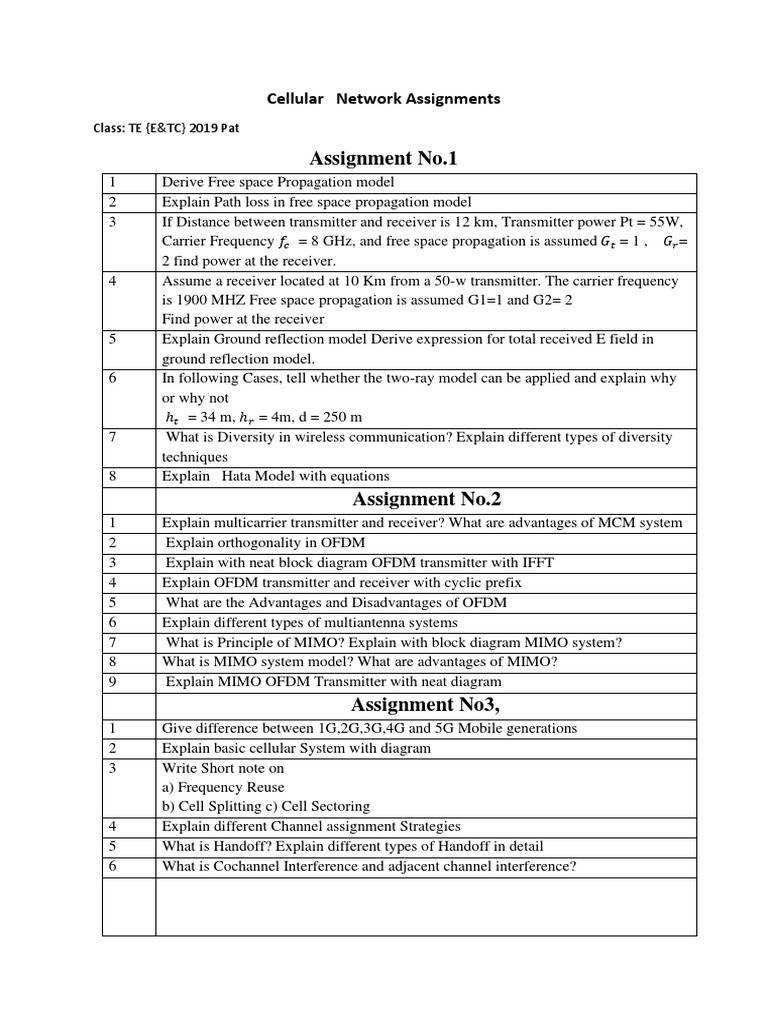 Cellular Networks | PDF