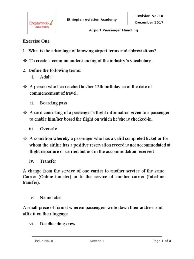 Airport Passenger Handling | PDF | Airport | Airlines