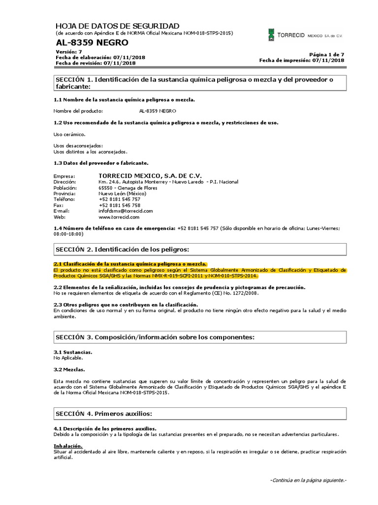 Color Negro Torrecid | PDF