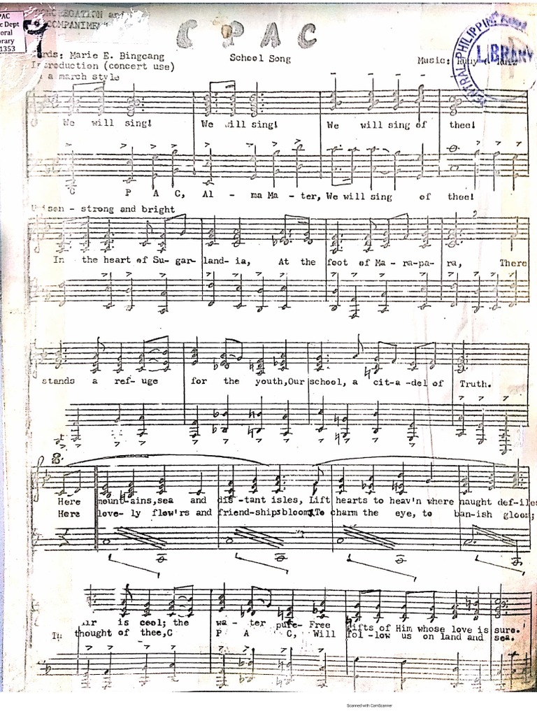 CPAC School Song | PDF