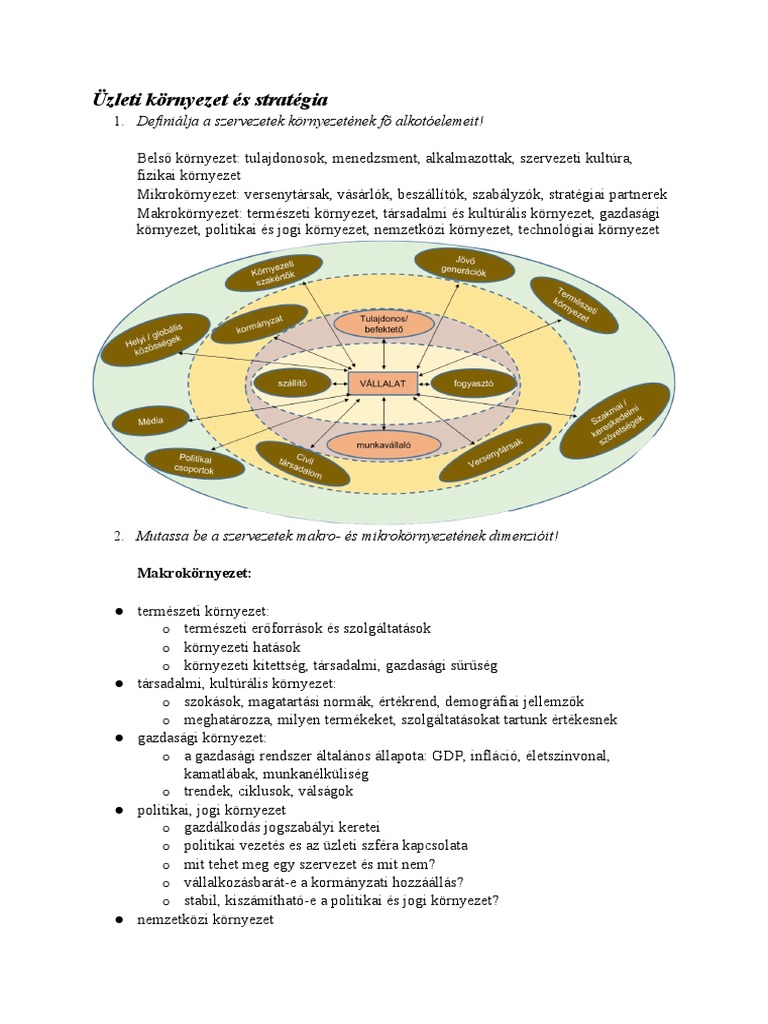 Felkészülést Segítő Kérdések 2ZH | PDF