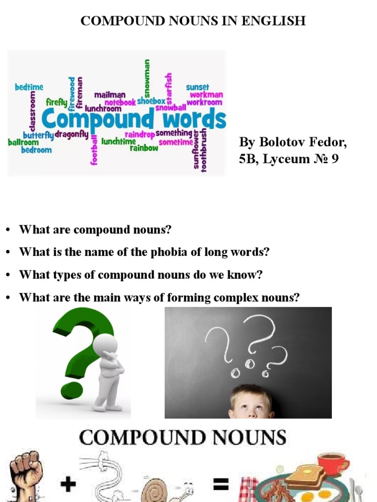 Compound Nouns | PDF | Noun | Adverb