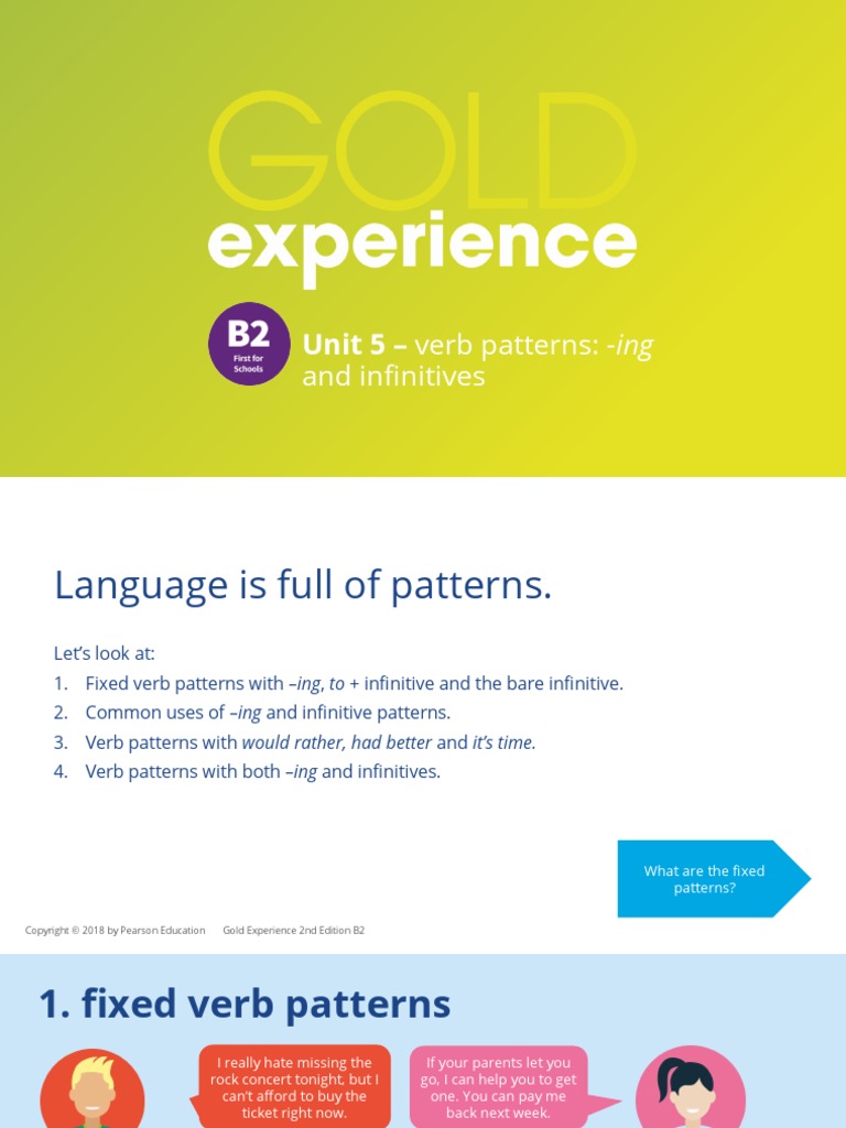 Gold Exp Grammar PPT B2 U5 | PDF | Verb | Adjective