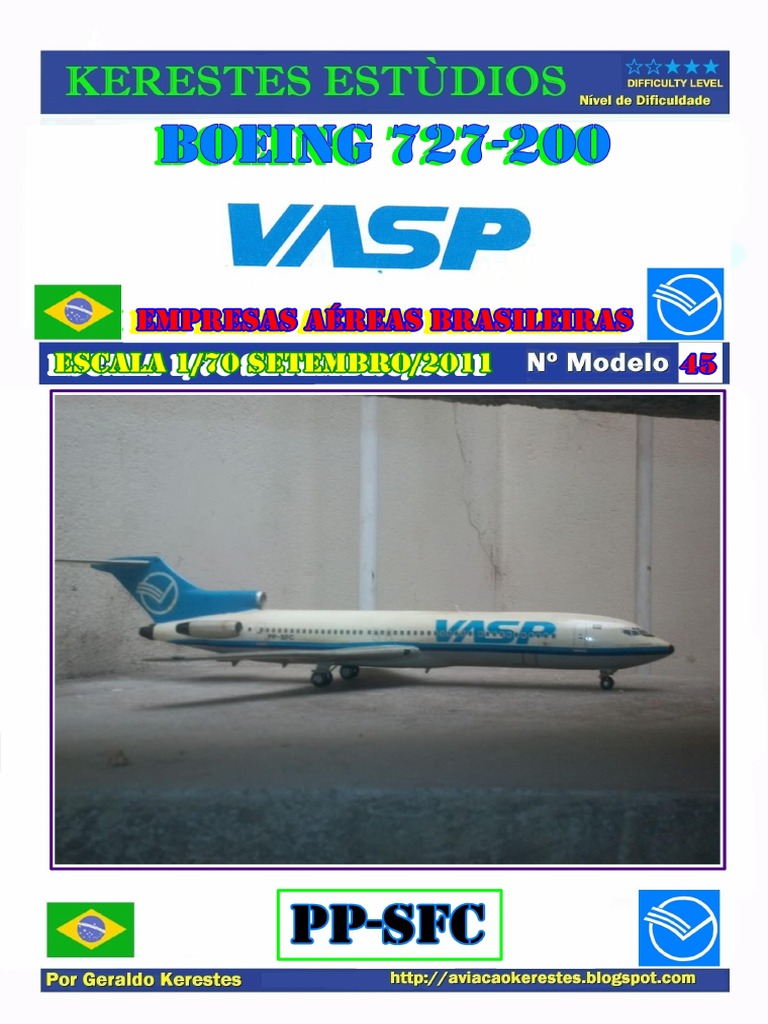 Boeing 727-200 VASP 1-70 KE-45 | PDF
