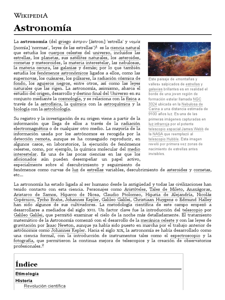 Astronomía | PDF