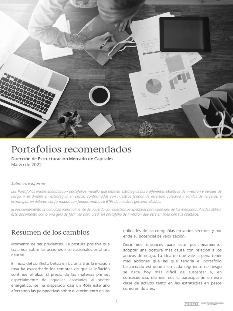 Portafolios Recomendados | PDF | Portafolio (Finanzas) | Inversiones
