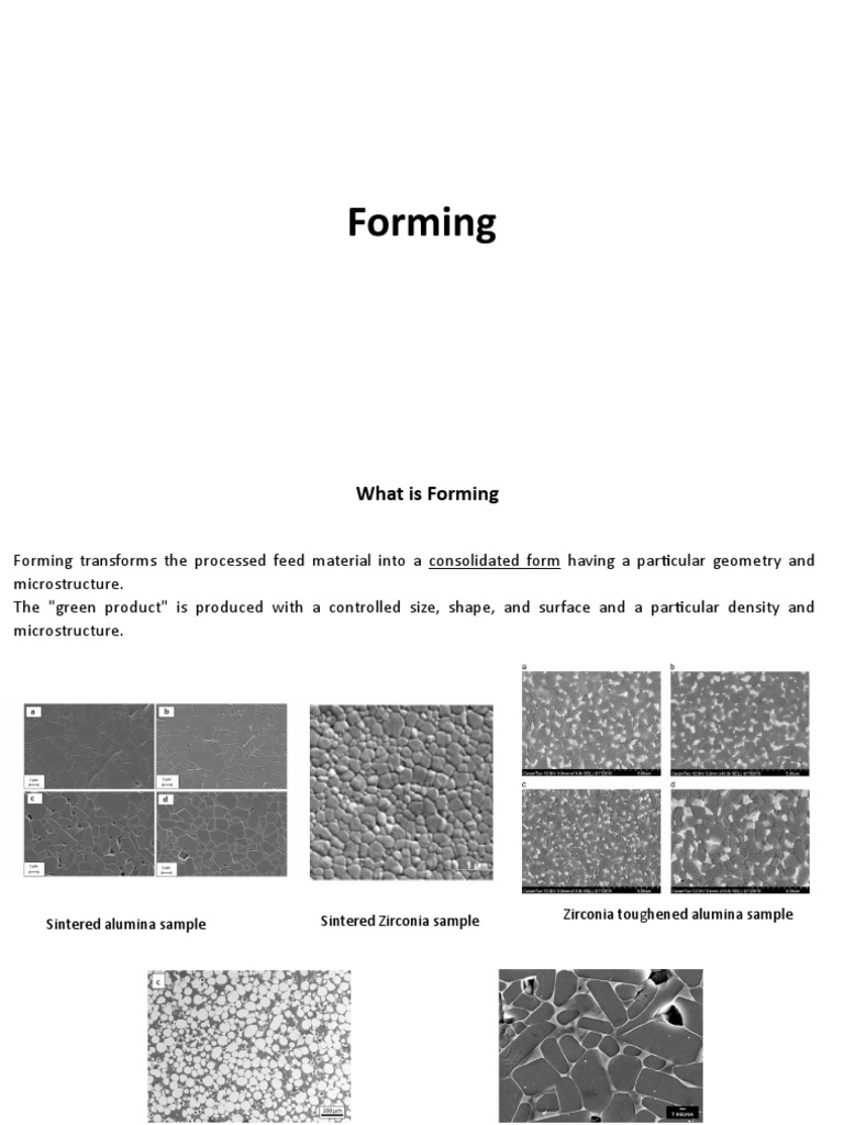 Understanding Ceramic Forming Processes | PDF | Extrusion | Sintering