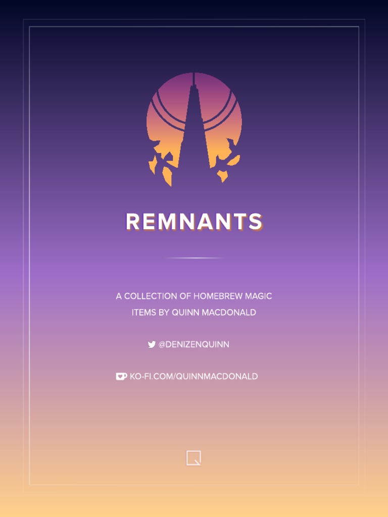 Remnants 1.1 - 035424 | PDF | Gallon