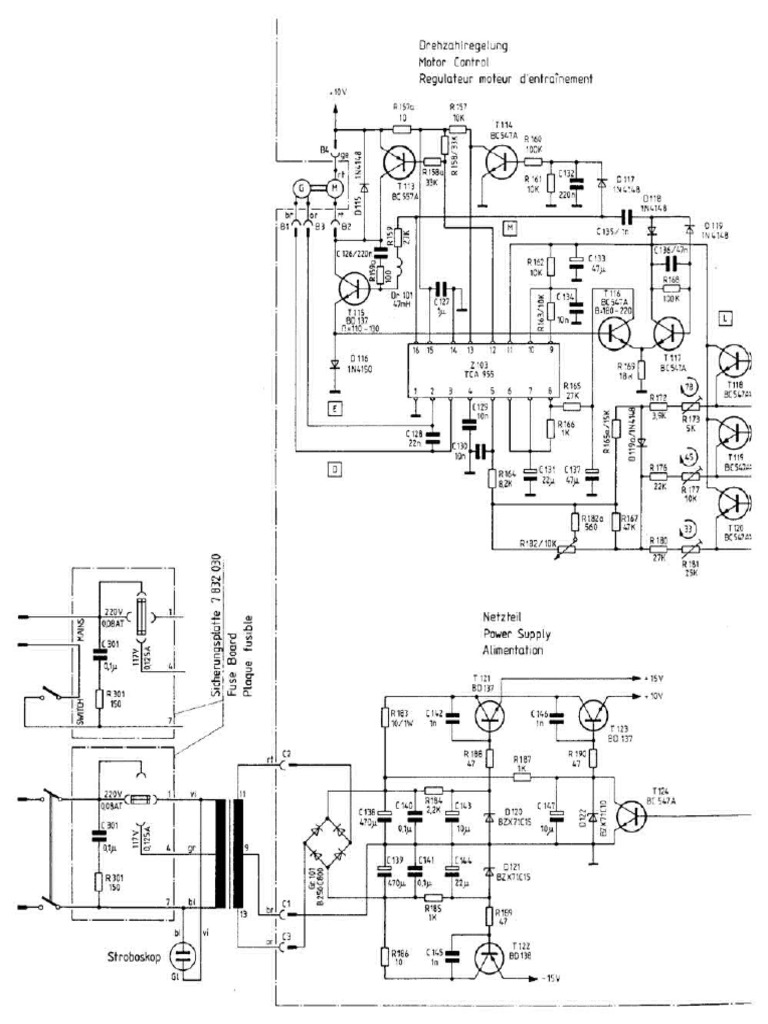 Thorens TD-126 Mk3 Schematic | PDF