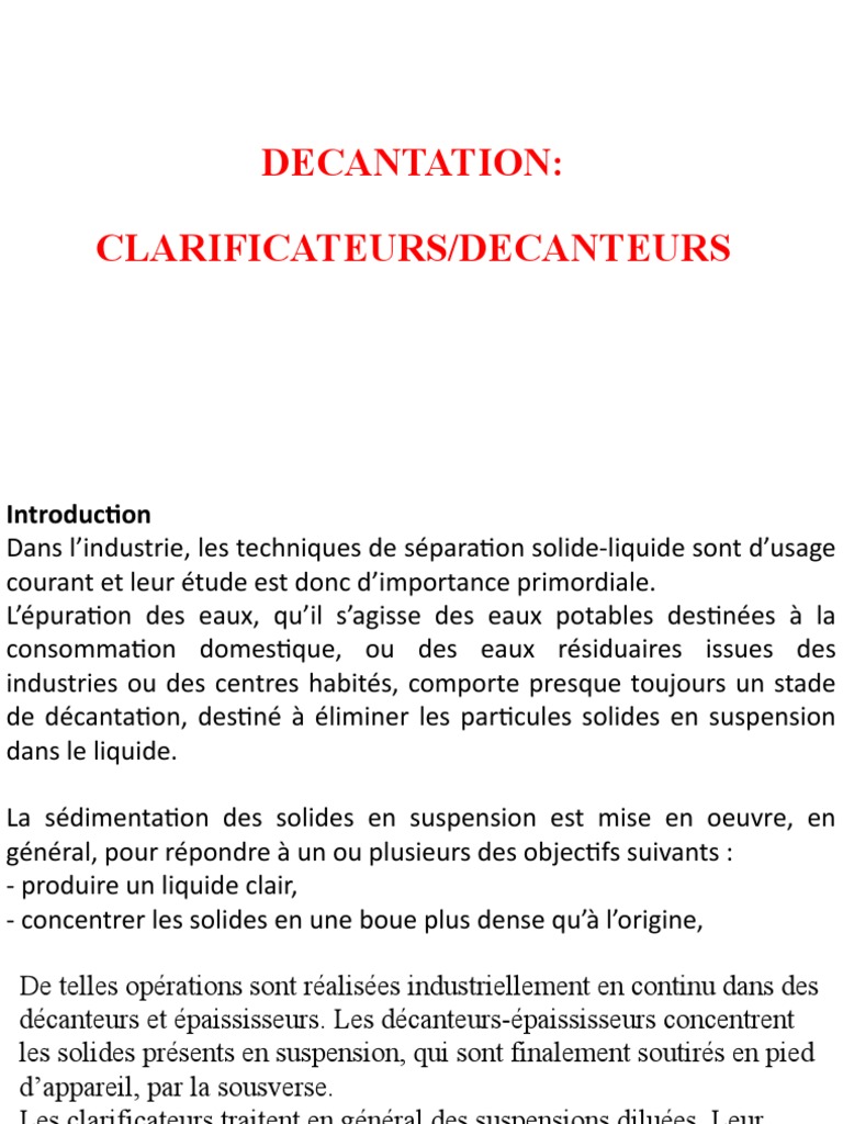 Section 1 Decantation | PDF