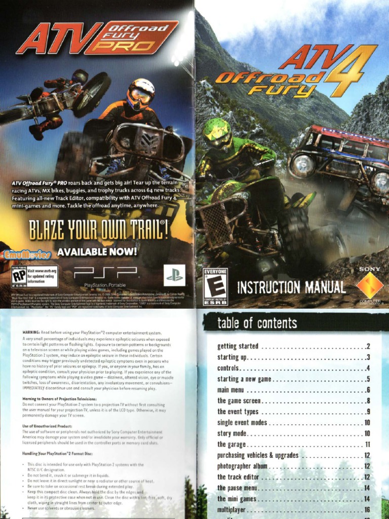 ATV Offroad Fury 4 (USA) | PDF
